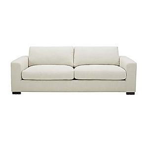 Stone & Beam Amazon Brand Stone Beam Westview Extra Deep Down Filled Couch W, 89" Sofa, Cream