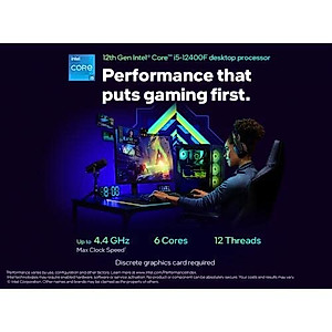 Intel Core i5 Core 12400F Desktop Processor 18M Cache, up to 4.40 GHz