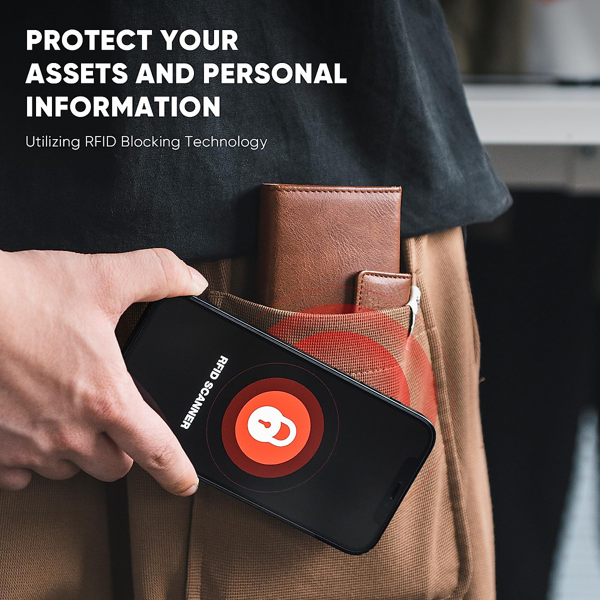 VULKIT Pop Up Wallet, Leather Automatic Credit Card Holder Wallet RFID Blocking Bifold Pocket Wallet with Banknote Slot for Women Men