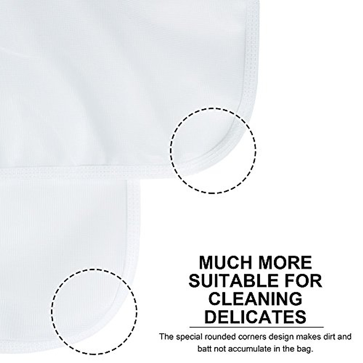 TENRAI Delicates Laundry Bags, Bra Fine Mesh Wash Bag for Underwear, Lingerie, Bra, Pantyhose, Socks, Use YKK Zipper, Have Hanger Loops, Small Openings (White, 3 Small)