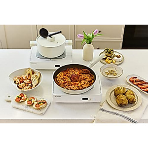 Dr.HOWS Doran Doran 3 in 1 Electric Skillet, Combo Multi Cooker, Rectangle Hot Pot Fryer Pan Griddle and Grill with Safe Nonstick Coating, Steady Heat, Glass Lid (yellow)