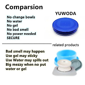 Yuwoda Ant Away Cat Dog Feeding Bowl Tray Ant Away Tray Pet Food Dish Safe Indoor Moats No Water No Plugged in Needed Automatic cat feeders
