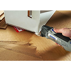 Dremel MM430 Multi Knife Oscillating Multi-Tool Accessory, Steel Blade Perfect for Cutting Flexible Materials - Universal Quick-Fit Interface Fits Bosch, Makita, Milwaukee, and Rockwell