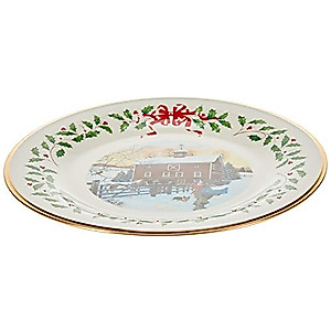 Lenox 887099 2019 Holiday Barn Scene Plate