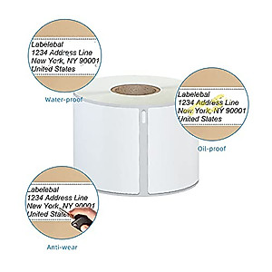 Labelebal 12 Rolls 2-1/8" x 4"(54mm x 101mm) Direct Thermal Labels Compatible with DYMO 30323 Shipping Replacement Labels Compatible for DYMO LabelWriter Printer (220 Labels/Roll)
