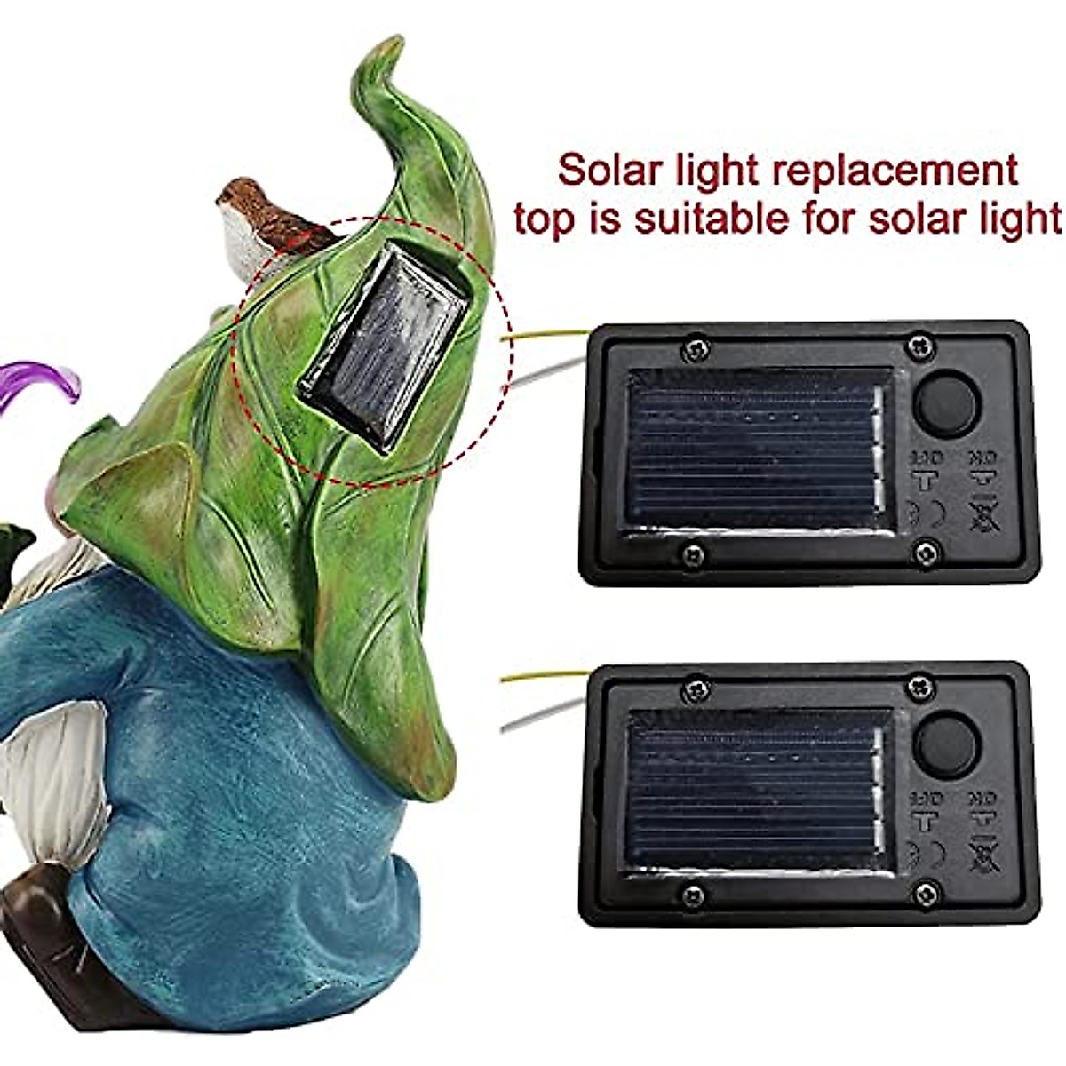 NF 2pcs Replacement Battery Storage Boxes for Outdoor Garden Lawn Square Solar LED Light with Waterproof OnOff Switch Home Solar Lamp Hanging Lantern Led Accessories