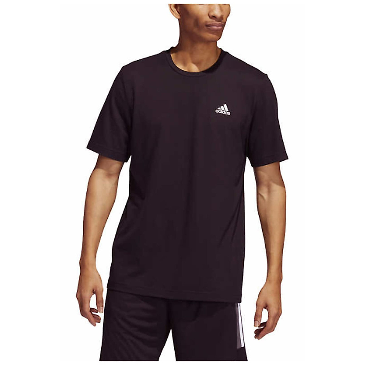 adidas Men's AEROREADY Designed 2 Move Sport Stretch Tee, Black/White, X-Large
