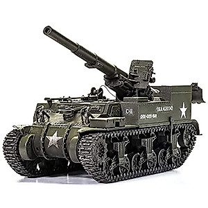 Airfix M12 GMC 1:35 WWII Military Tank Armor Plastic Model Kit A1372, Unpainted