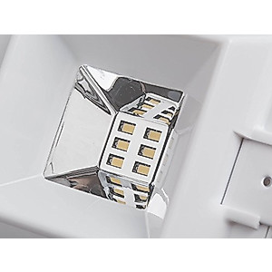 HOSHINE(2 Pack) Solar Powered Gutter Lights Security Light Outdoor Solar Powered 6 LED Waterproof Durable Fence Driveway Garden Patio Path Decking Light Made for Quality Outdoor Life