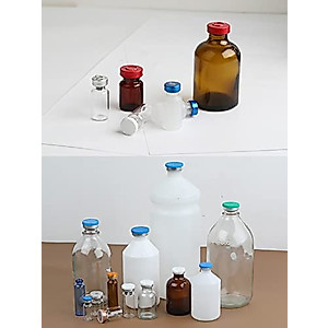 Jieotwice Aluminum Plastic Cap Sealing Machine Pneumatic Semi-Automatic Capping Machine Oral Medicine Penicillin Glass Bottle Vial Bottle (13MM)