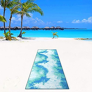 AURORAE Synergy 2in1 Hot Yoga Mat with integrated Non Slip Microfiber Towel. No Slipping No Bunching/Odor Patent Protected, Machine Washable