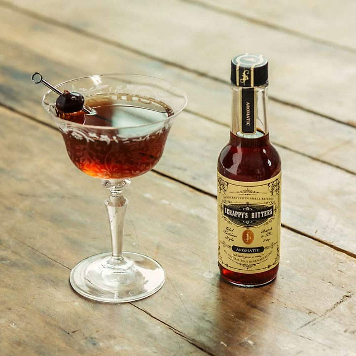 Scrappy's Bitters - Aromatic, 5 oz - Organic Ingredients, Finest Herbs & Zests, No Extracts, Artificial Flavors, Chemicals or Dyes. Made in the USA!