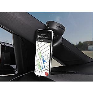 PopSockets Multi-Use Phone Mount: Dash Mount, Windshield Phone Mount, and Phone Mount for Desk - White