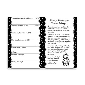 Blue Mountain Arts 2021 Weekly & Monthly Planner "Be Positive / Every Day Is a Gift" 8 x 6 in. Spiral-Bound Date Book by Marci & the Children of the Inner Light Is Great for Someone Special