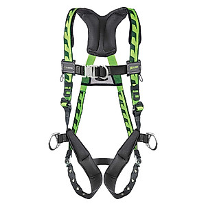 Full Body Harness, Grn, Unvrsl, TongueBuckl