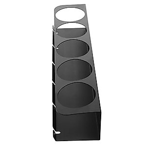 CHILDWEET 1 Set Drill Rack Tool Workshop Storage Shelf Wall-mounted Storage Mounted Storage Rack Garage Storage Shelf Workshop Organizer Multifunctional Storage Rack Black Metal
