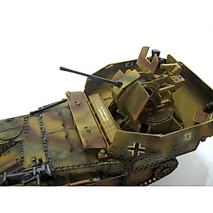 Sd Kfz 140 Ausf M Flakpanzer 38(t) Gepard German Tank Model Kit 1/35 Scale - Military WW2 Tank Miniatures Plastic Model Set Army Vehicle Building Kit with Assembly Instructions in Russian Language
