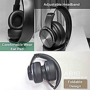 Amazrock AB18 HD Bluetooth Headphones Over Ear with Microphone | 50MM Driver