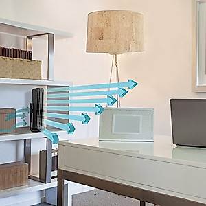 Vornado Duo Small Room Tower Air Circulator Fan, Black, 14 In.