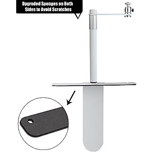 2-Be-Best Plug-in Projector Mount Bedside Sofa Projector Stand Wall Mount with 360° Adjustable, Projector Mount, Stand-Alone Design, Cable Management, Projector Holder White