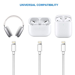 BNKLEE Charger Cable for AirPods Pro Wireless Earbuds, AirPods (2nd/3nd Generation), AirPods Max Wireless Over-Ear Headphones Charging Cord Power Adapter (5ft)