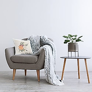 Stupell Industries Blooming Flower Bulbs Mixed Botanical Arrangement Design by Birgit Maria Kiennast Throw Pillow, 18 x 18, Beige