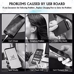 USB Charging Port for Samsung Galaxy A52 5G Dock Connector Charger Board Flex Cable Assembly Replacement for A526B A5260 A526U A526W with Kit