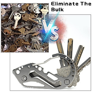 Wegrind EDC Key Organizer for Multiple Keys Hook Compact Key Holder and EDC Tools for Men