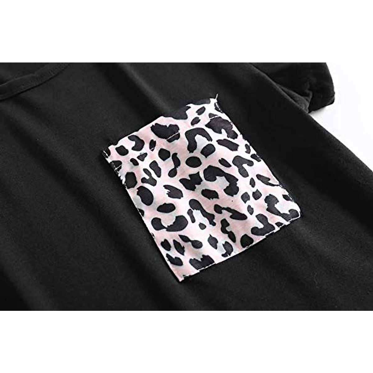 HONG HUI Women's Capri Pajama Sets Plus Size Stylish Print SleepWear with Pocket Black