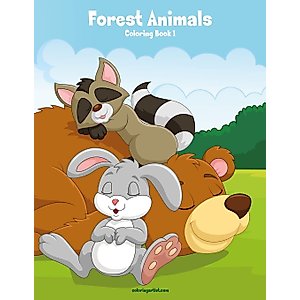 Forest Animals Coloring Book 1