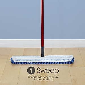 O-Cedar Dual-Action Microfiber Flip Mop with Telescopic Handle