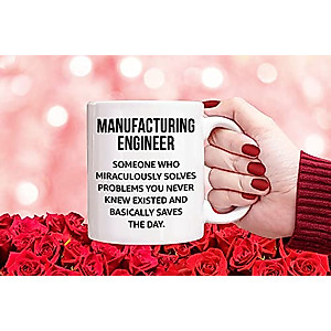 Funny Definition Mug, Manufacturing Engineer, Engineer Graduation, Engineering Graduates, Christmas, Sarcastic Mugs, Gag Gifts for Students Graduating from College University Mug 11oz 15oz