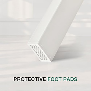 Novilla 18 Inch Twin Bed Frame, White Metal Platform Bed Frame Twin Size, Storage Space Under Bed, No Box Spring Needed, Strong Wood Slats Support, Easy Assembly