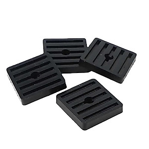 RecDec 4 Pack Mini Split Anti-Vibration Pads Wall Mounting Bracket Isolator Rubber Pad Damper Shock Absorbing Feet for Ductless Air Conditioner Heat Pump System Outdoor Condenser Unit A/C HVAC