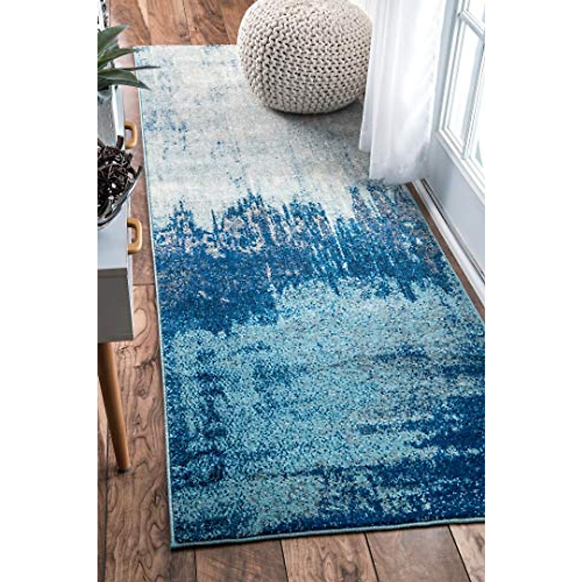 nuLOOM Alayna Abstract Area Rug, 5' x 7' 5", Blue