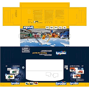 Bruder Toys - Forestry MAN Timber Truck with Fully Functioning Loading Crane, Tilting Loading Bed, and 3 Loadable Trunks - Ages 4+