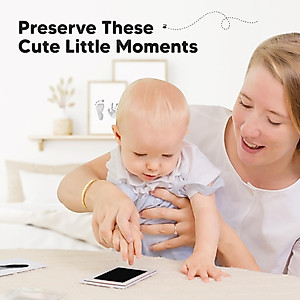 4-Pack Inkless Hand and Footprint Kit - Ink Pad for Baby Hand and Footprints - Dog Paw Print Kit,Dog Nose Print Kit - Baby Footprint Kit, Clean Touch Baby Foot Printing Kit, Newborn Baby Handprint Kit