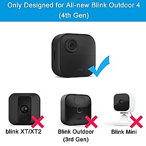 3 Pack Wall Mount for Blink Outdoor 4 (4th Gen) with Weatherproof Protective Housing and Blink Sync Module 2 Mount (Blink Camera & Sync Module is Not Included,)