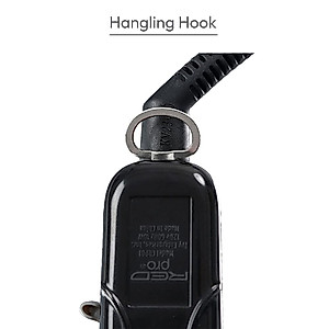 Red Pro Titanium Hair Clipper Made in USA from Imported Parts, Carbon-Steel Blade