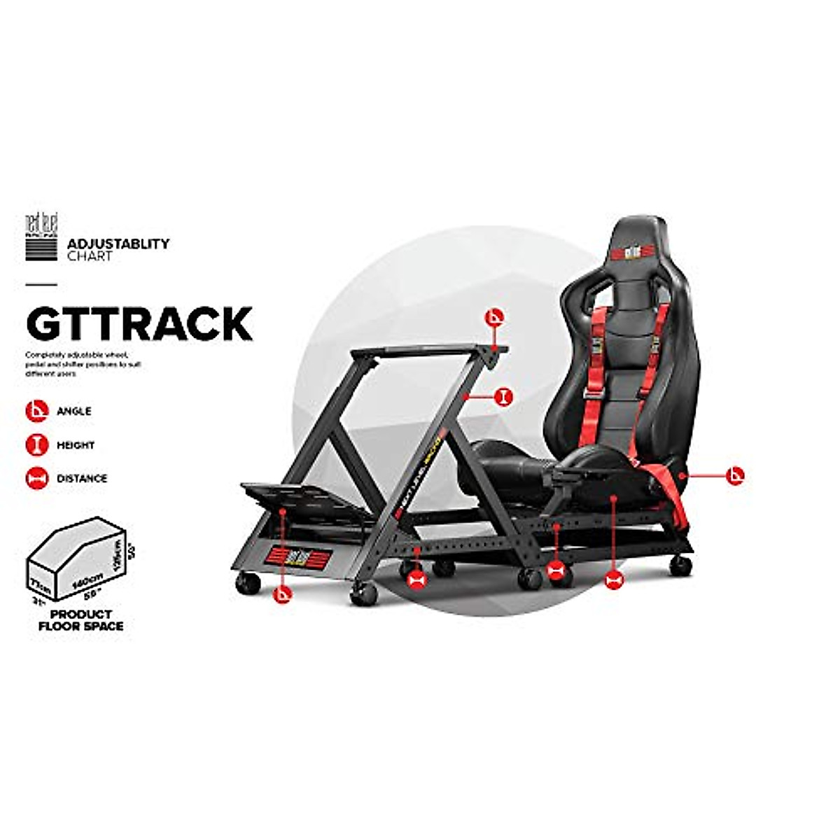 Next Level Racing GTTrack Simulator Cockpit (NLR-S009)