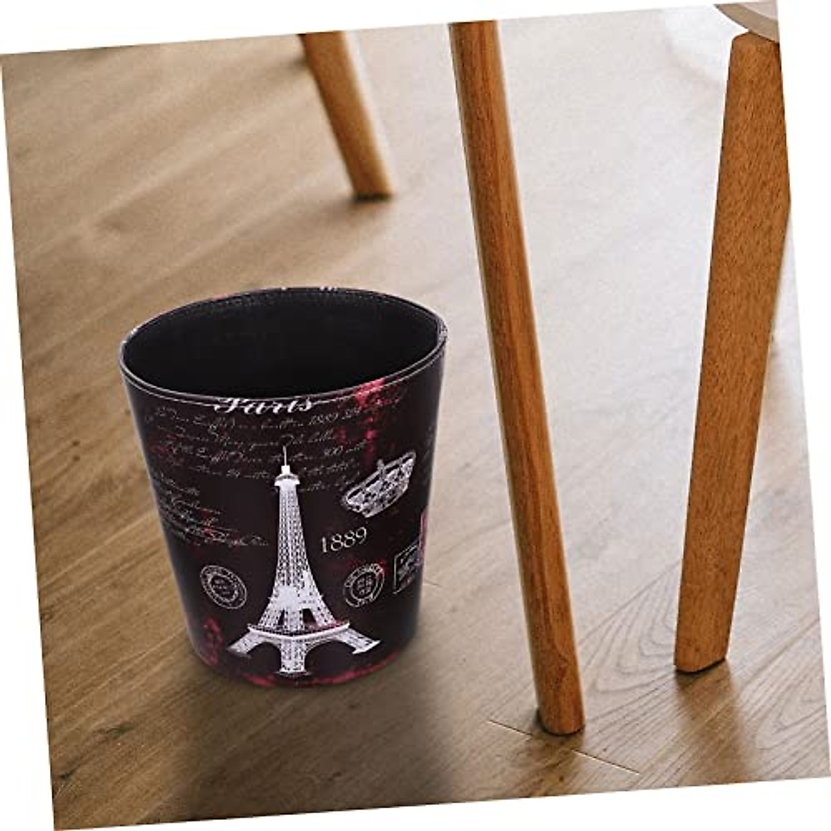 CHILDWEET Vintage Desk Trash Can Multi-Functional Waste Can Desktop Pen Holder Tabletop Mini Garbage Can for Office or Bedroom