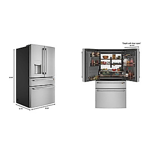 Cafe CVE28DP2NS1 27.6 Cu.Ft. Stainless 4-Door French Door Refrigerator Title