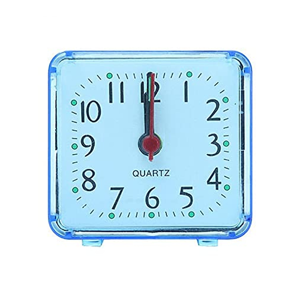 N/A Silent Alarm Clock Night Light Bedroom Bedside Office Small Alarm Clock Need Battery Loud Twin Bell Quartz Clock Alarm (Color : D, Size : 6.1 * 5.5 * 2.7cm)