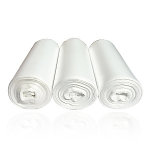 2 Gallon Small Trash Bags, Clear, 150 Counts/ 3 Rolls