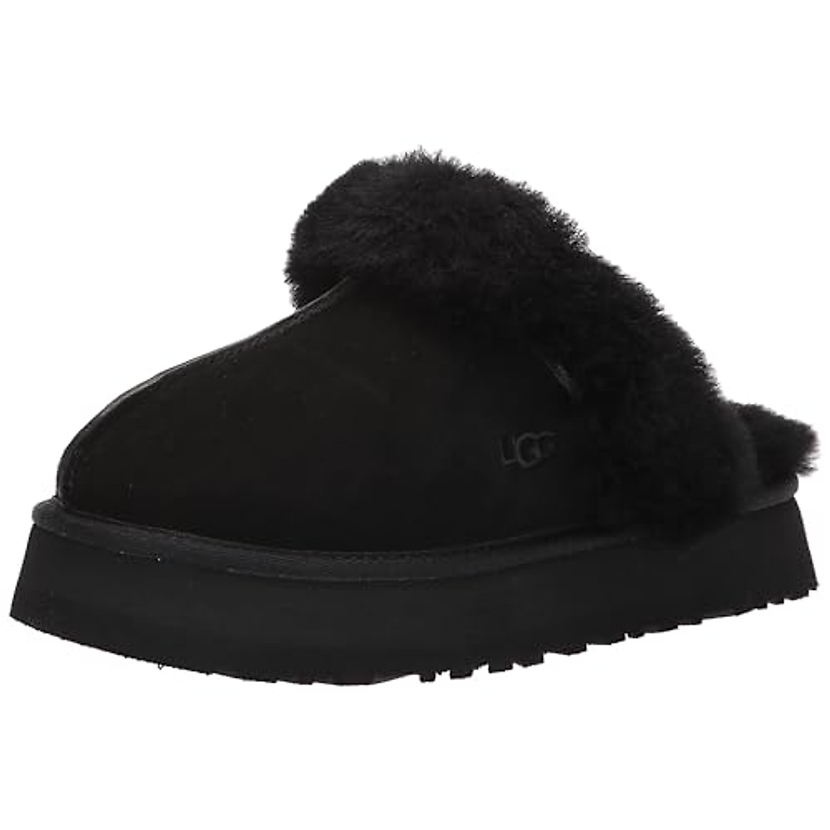 UGG Women's Disquette Slipper, Black, 8