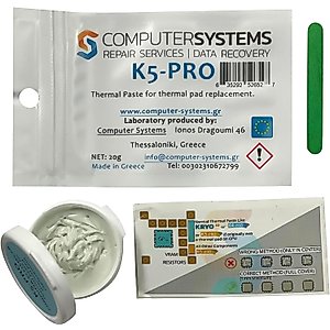 K5 PRO Viscous Thermal Paste for Thermal pad Replacement 20g (Apple iMac, Sony PS4 & PS3, Xbox, Acer Aspire etc)