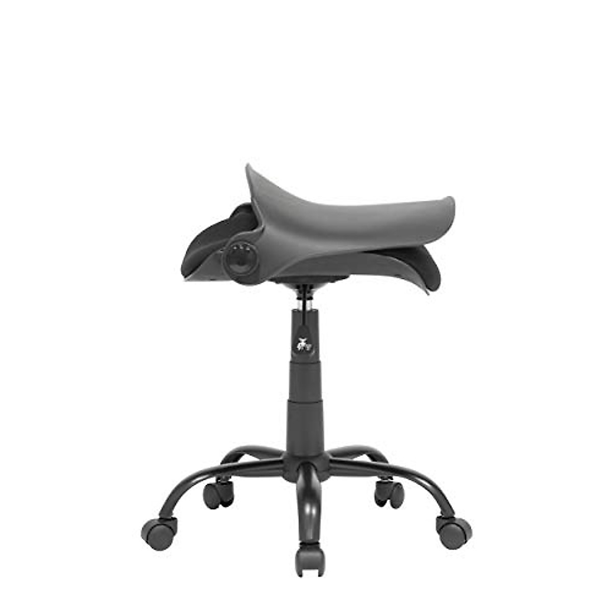 Calico Designs Back, Modern, Swivel, Office Contoured Folding Task Chair, Black/Black, 22"W x 22"D x 37.5"