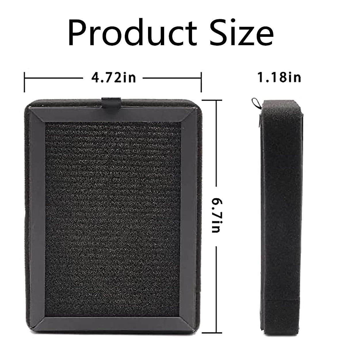 LeadCon 4 Pack LV-H128True HEPA Replacement Filter Compatible for LEVOIT LV-H128 / PUURVSAS (HM669A) / ROVACS (RV60) Air Purifiers,Part LV-H128-RF