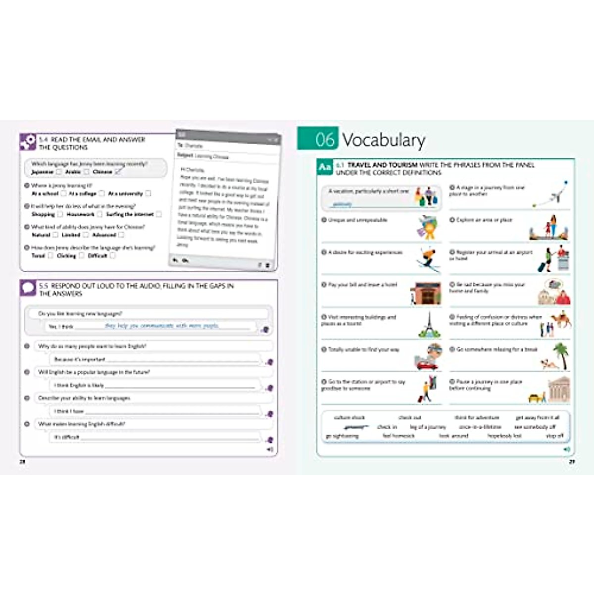 English for Everyone: Intermediate to Advanced Box Set - Level 3 & 4 : ESL for Adults, an Interactive Course to Learning English