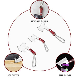 Damascus Mini Knife Set for Package Opener Box Cutter Bottle Opener Set of 5